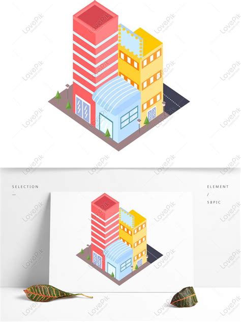25d 귀여운 만화 벡터 건물 집 건물 일러스트 Png 및 벡터 이미지 무료 다운로드 Lovepik