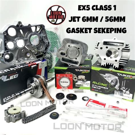 Ex5 Class 1 Engine Combo Set Spec 56mm Jet Rod 6mm Gasket Sekeping