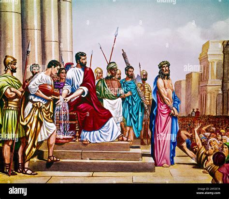 1960s 33ad Pontius Pilate Washes Hands Of Guilt After Ordering Death By