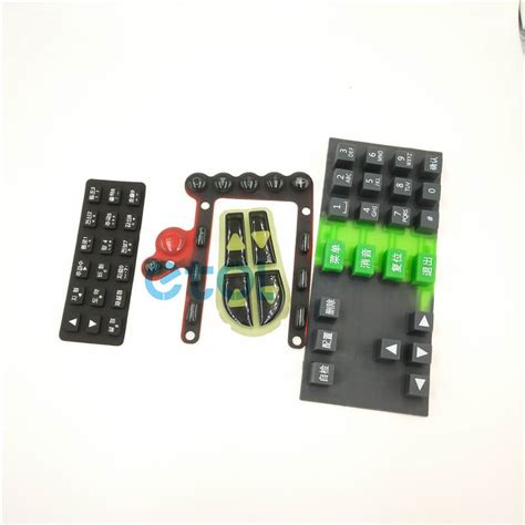 Custom Made Silicone Keypad Push Buttons For Industrial Equipment Etol
