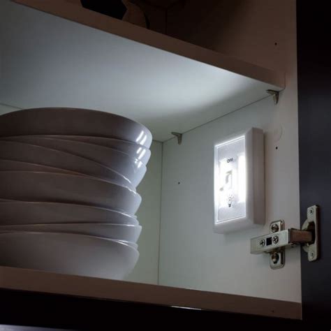 COB LED Dimmer Switch Light Battery Operated Wireless Night Closet Stick On
