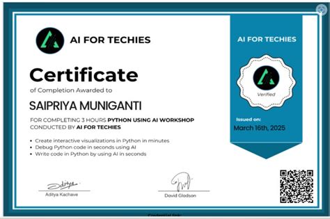 Ai Python Certification Techinnovation Lifelonglearning Aitechies