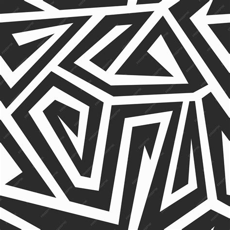Premium Vector Monochrome Spiral Seamless Texture