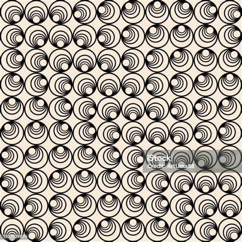 추상 적 기하학적 패턴 착시의 복잡한 패턴 베이지 색 배경 벡터 일러스트와 원활한 패턴 당신의 창조적 인 아이디어를위한 장식