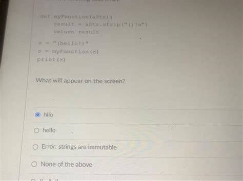 Solved Hilo Hello Error Strings Are Immutable None Of The