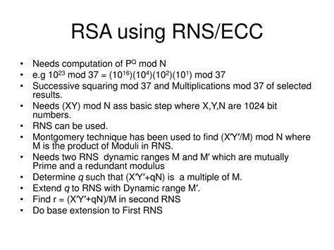 Ppt Residue Number Systems Powerpoint Presentation Free Download