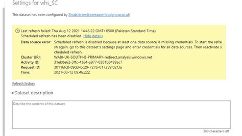 Data Source Credential Are Invalid Microsoft Fabric Community