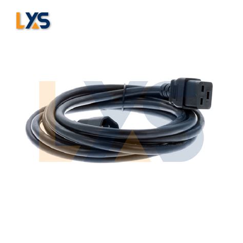 Power Cord C14 To C19 15a 250v Ac Extension Power Cord Asic Miner Lys