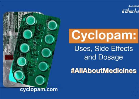 Cyclopam Composition Side Effects And Dosage