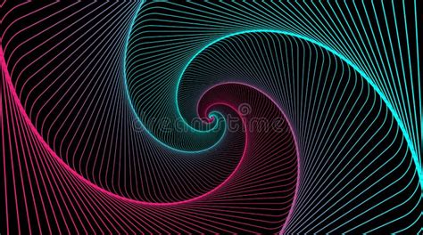 Colorful Hypnotic Spiral Vector Illustration For Your Project Stock