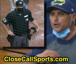 Mlb Ejection 32 Todd Tichenor 1 Kevin Cash Close Call Sports And Umpire Ejection Fantasy League