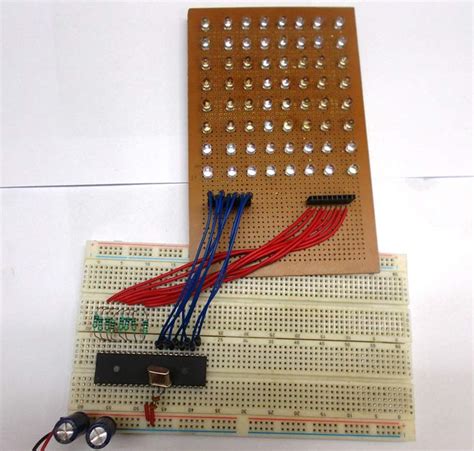 Scrolling Text Display On 8x8 LED Matrix Using AVR Microcontroller