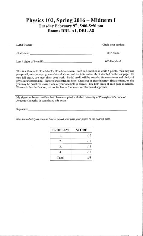 Midterm Practice Questions For Exam PHYS Studocu
