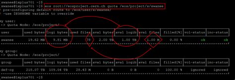 Check The Quota Cernbox Docs