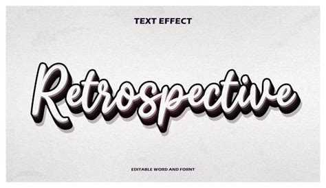 Premium Vector Retro Text Effect