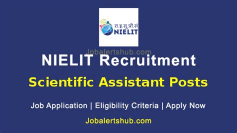 Nielit Scientific Assistant 2025 Job Notification