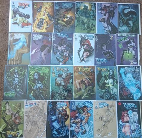 Tarot Witch Of The Black Rose Lot Of 24 Books Jim Balent Vf To Nm