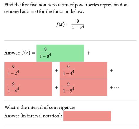 Solved Find The First Five Non Zero Terms Of Power Series Chegg Com
