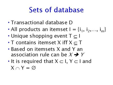 Apriori Algorithm Seminar Of Popular Algorithms In Data