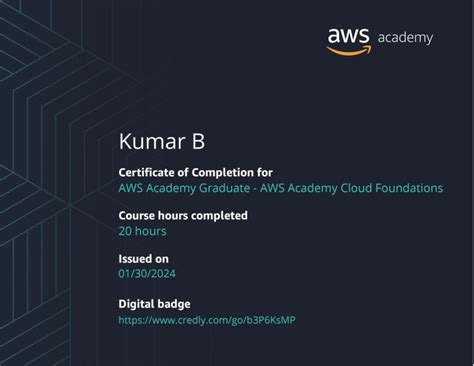 kumar b on linkedin awsacademy cloudcomputing aws certification
