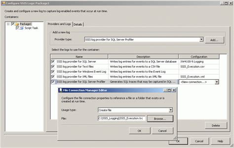 An Introduction To Integration Services Log Providers Sqlservercentral