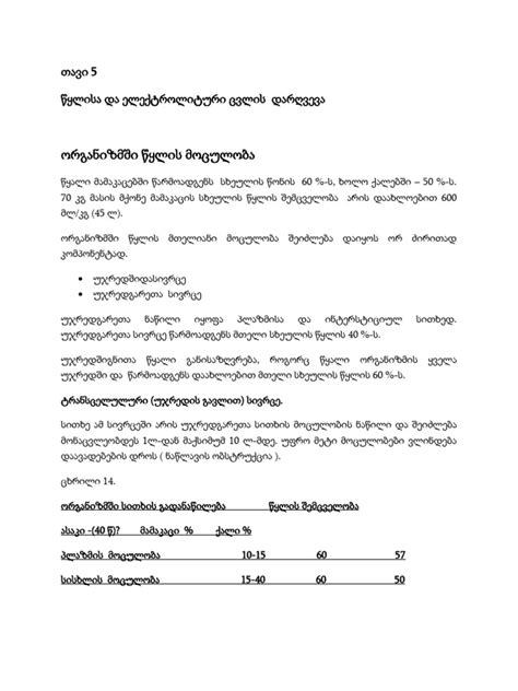 5 წყალი და ელექტროლიტები Pdf