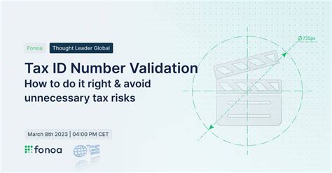 Tax Id Number Validation How To Do It Right And Avoid Tax Risks