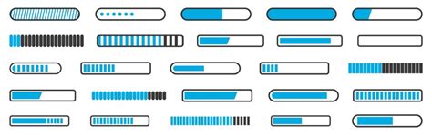 Premium Vector Loading Progress Bar Icon Collection Set Of Progress