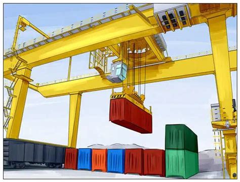 Design Of 40 5t Rail Mounted Container Gantry Crane Overhead Crane
