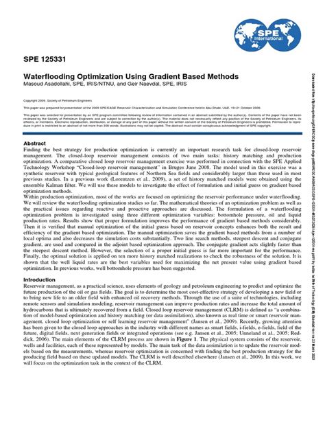 spe 125331 waterflooding optimization using gradient based methods pdf mathematical