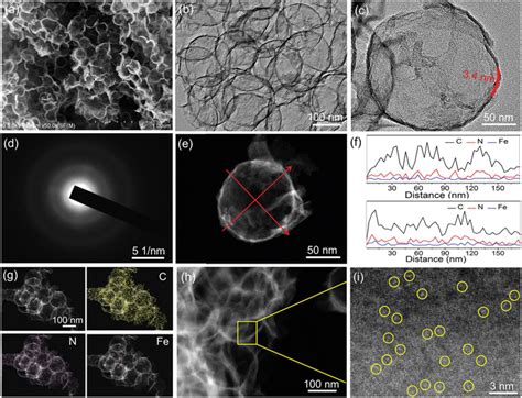 Morphological And Compositional Analyses Of The Resultant Fe Nx