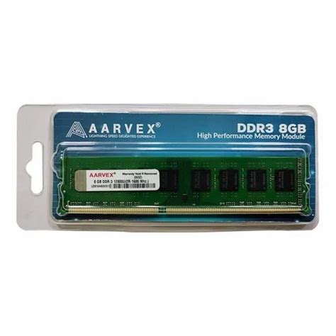 8 gb aarvex ddr3 dextop ram at rs 1700 piece rajkot id 2854888768148