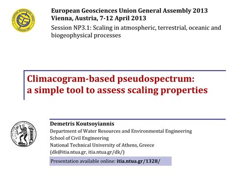 pdf climacogram based pseudospectrum a simple tool to assess scaling