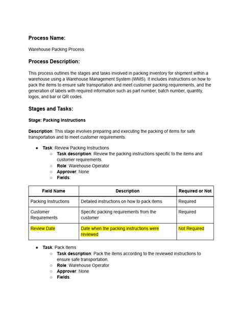 Wms Packing Pdf Barcode Warehouse