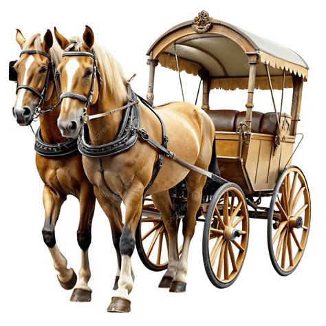흰색 배경에 두 마리의 말과 고전적인 디자인을 갖춘 전통적인 말이 끄는 마차 말 마차 포도 수확 Png 일러스트 및 이미지 에 대한 무료 다운로드 Pngtree