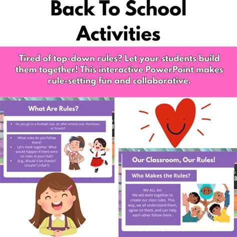 Classroom Rules Powerpoint Back To School Community Building For Ks1 And Ks2
