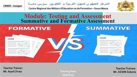 Formative And Summative Evaluation In Education Pptx Educational Assessment Education