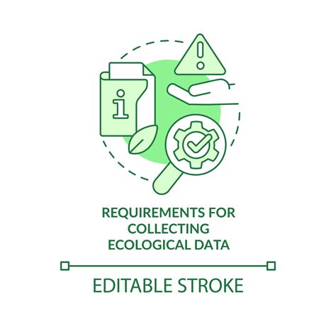 Requirements For Collecting Ecological Data Green Concept Icon Eco