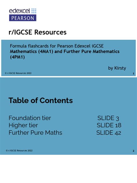 Edexcel Igcse Mathematics Formula Pdf Area Triangle