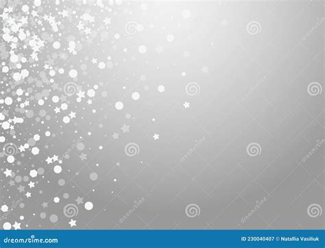 Grey Snow Vector Grey Background White Bokeh Stock Vector Illustration Of Magic Dots 230040407