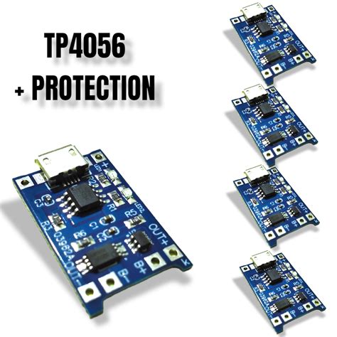 Tp4056 Modul Charger Baterai 18650 With Protection Lazada Indonesia