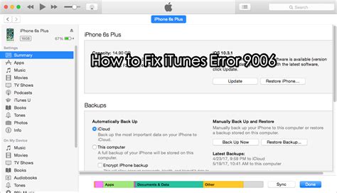 Solved How To Successfully Fix ITunes Error PrimoSync