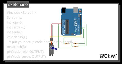 Motor Servo Rgb Wokwi ESP STM Arduino Simulator