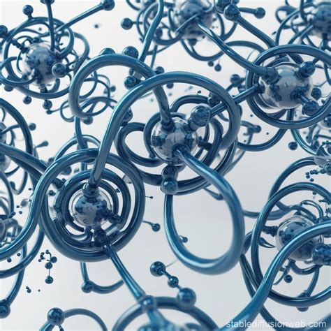 Swirling Chemical Molecular Structures Stable Diffusion Online