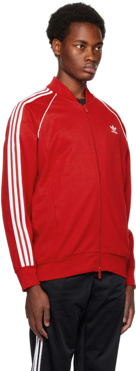 Adidas Originals Red Adicolor Classics Sst Track Jacket Adidas Originals