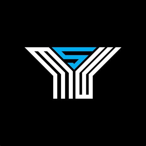 MSW Letter Logo Creative Design With Vector Graphic MSW Simple And Modern Logo 22423534 Vector