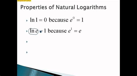 Pre Calc 33 Logarithms Youtube
