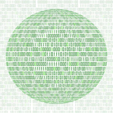 Binary Ball Stock Illustration Illustration Of Globe Check 65553