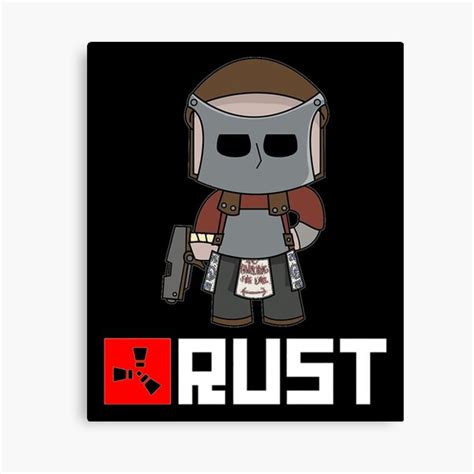 Rust Game Merch Canvas Print For Sale By Cttdesigns Redbubble