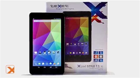 teXet X-pad STYLE 7.1 3G - планшет хорошего вкуса - YouTube